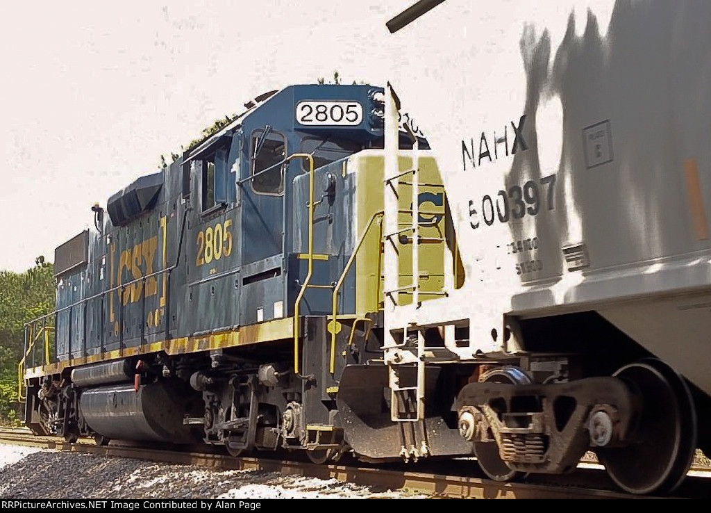 CSX GP38-2 2805 with local